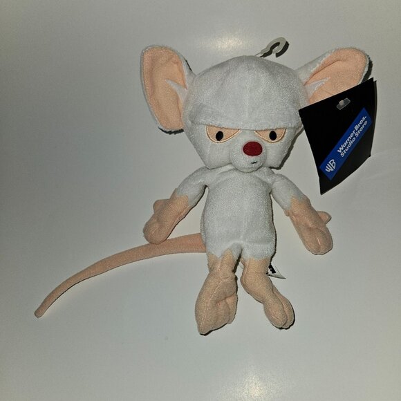 Warner Bros. | Toys | Pinky The Brain Plush 8 Stuffed Toy White Mouse ...